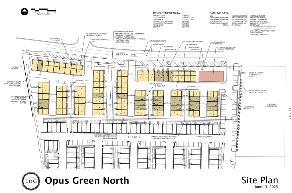 Developers pitching a new 77-townhome project in Millcreek